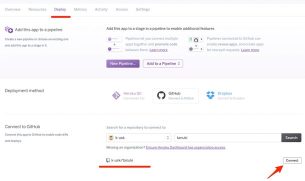 HerokuのGitHub連携を使ってPipelineとReview Appsでスムーズな開発環境を作る ｜ Tips Note by TAM